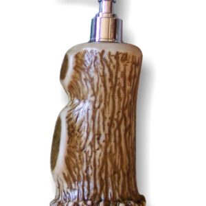 Mountain Mike's Reproductions Antler Liquid Pump Dispenser - Deer Soap Dispenser Bathroom - Liquid Soap and Shampoo Bottle Container - Home Decor Bathroom Storage - Dispenser Bottle for All Liquids