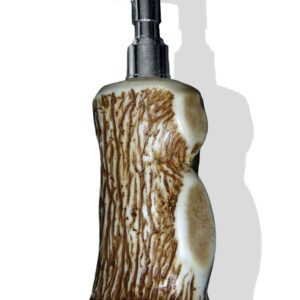 Mountain Mike's Reproductions Antler Liquid Pump Dispenser - Deer Soap Dispenser Bathroom - Liquid Soap and Shampoo Bottle Container - Home Decor Bathroom Storage - Dispenser Bottle for All Liquids