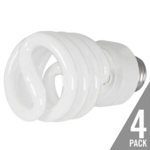 EcoSmart 100W Equivalent Daylight (5000K) Spiral CFL Light Bulb (4-Pack)