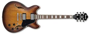 ibanez as73-tbc acoustic-electric guitar semi-empty 6strings brown,wood guitar