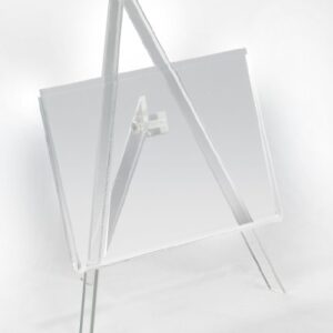 Displays2go Clear Acrylic Easel and Frameless Picture Holder for 7 by 5-Inch Prints, Set of 10