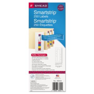 smead 66004 smartstrip refill label kit 250 label forms/pack laser 250/pack