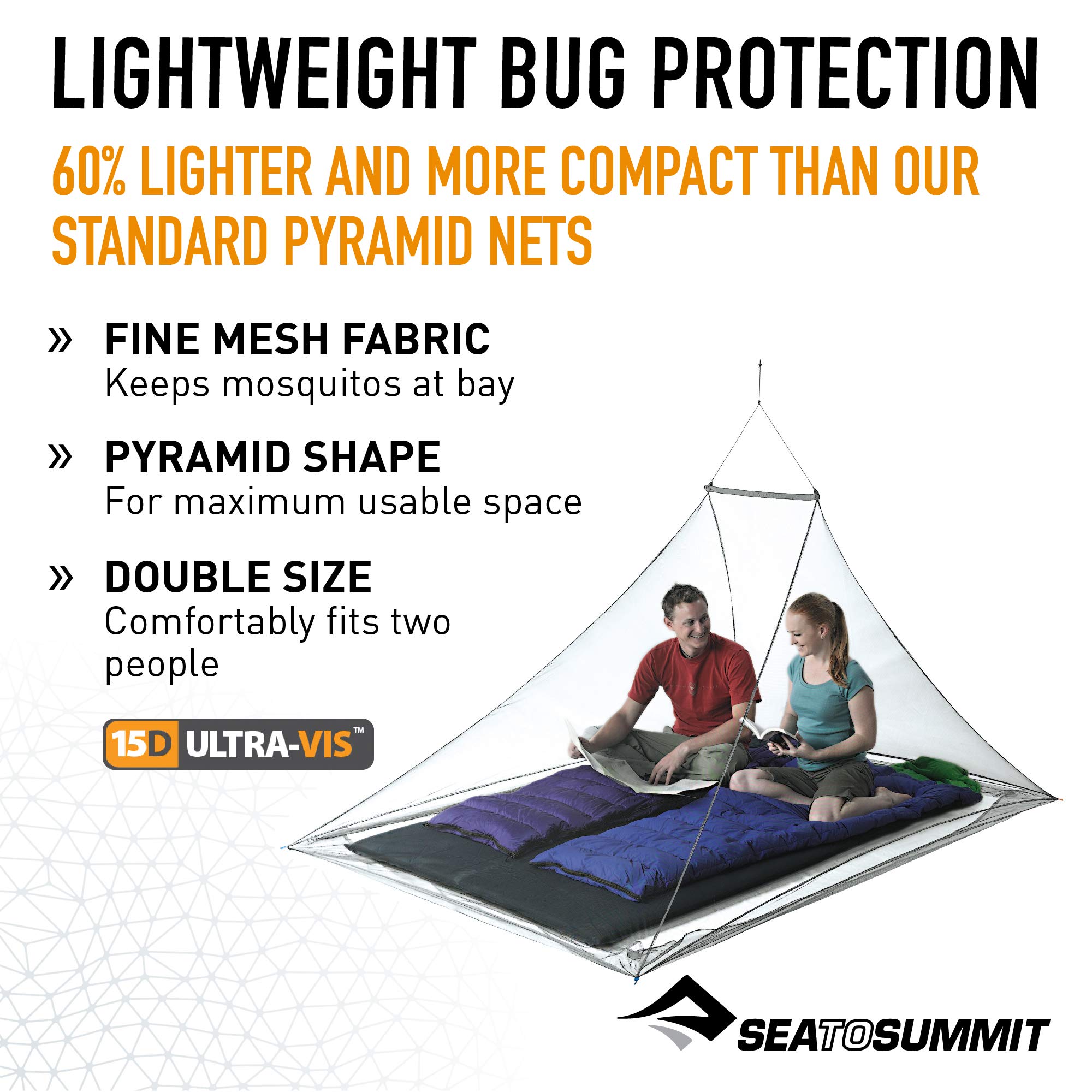 Sea to Summit Nano Pyramid Net Ultralight Shelter, Double