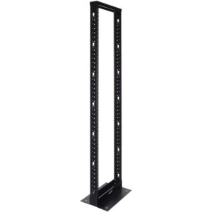 navepoint 45u 2 post open frame server rack for 19 inch equipment, av, networking, data & it devices, 2-post rack 45u 881lbs weight capacity, black