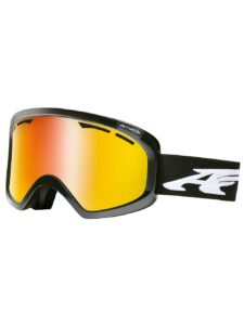 arnette windshield snow goggle, midnight black with inferno lens