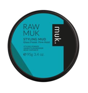 muk haircare raw muk firm hold styling mud, high gloss mud - 3.4oz