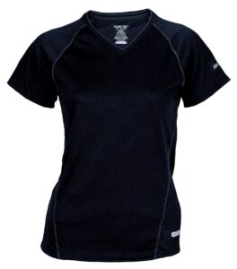 reebok speedwick womens athletic fitted tee (x-large, navy)