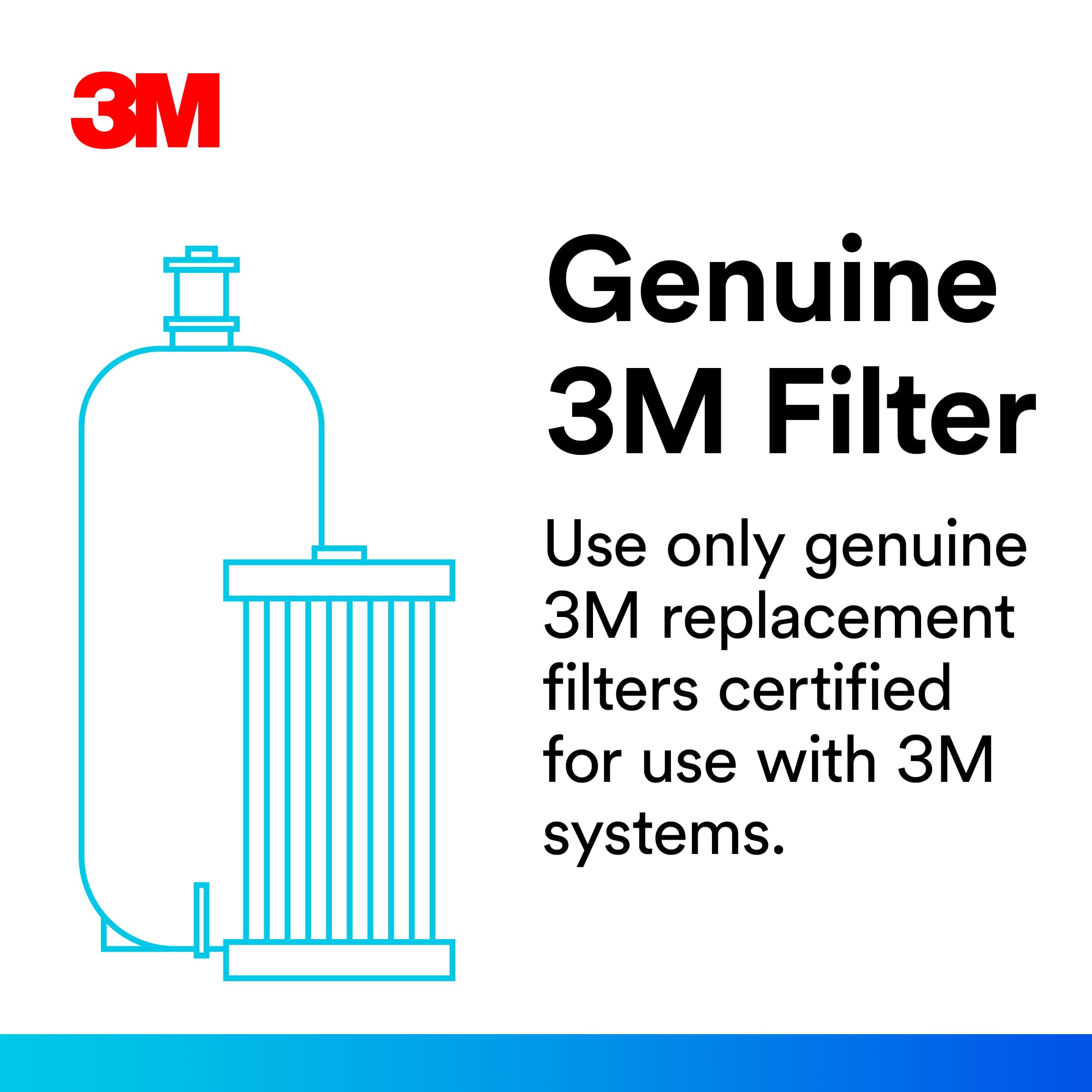 3M Water Filtration Replacement Cartridge HF65-S for Ice Series ICE165-S and ICE265-S, 5613409