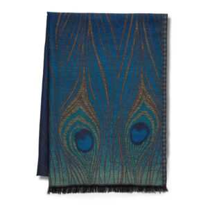 mma shawl scarf womens shawls warm like pashmina scarf wrap evening or day peacock design