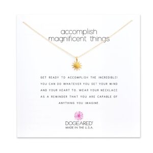 dogeared accomplish magnificent starburst necklace in gold dipped, mrgg100104500