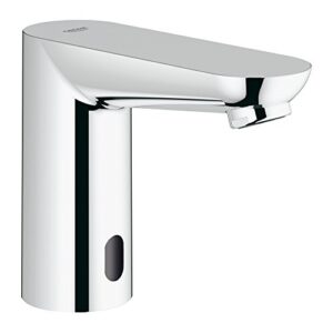 grohe 36314000 euroeco cosmopolitan e single hole touchless electronic bathroom faucet, starlight chrome