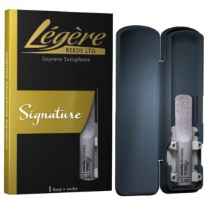 légère reeds - soprano saxophone reed, signature, strength 2.00 (ssg200) - premium synthetic woodwind reed