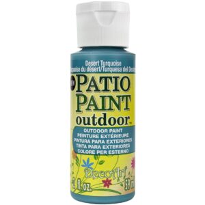 decoart dcp79-3 patio paint, 2-ounce, desert turquoise