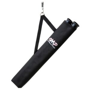 october mountain products omp adventure 2-hip right/left hand 2-tube quiver, black