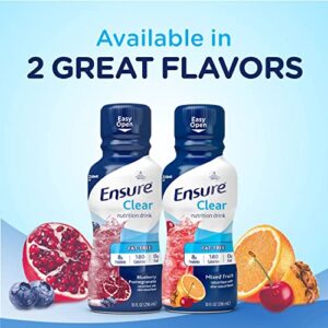 Ensure Clear Mixed Fruit Nutrition Drink, Fat Free, 12 Pack