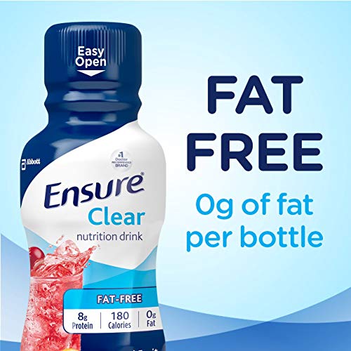 Ensure Clear Mixed Fruit Nutrition Drink, Fat Free, 12 Pack