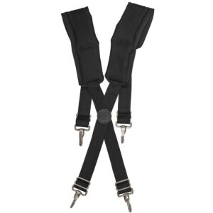 klein tools 55400 adjustable suspenders, for 4-point attachment belts, rugged and padded, ideal electricians or carpenters suspenders