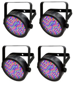 chauvet 56 light emitting diode digital multiplex battery powered slim par can stage pro dj lighting effects for party needs, green and red