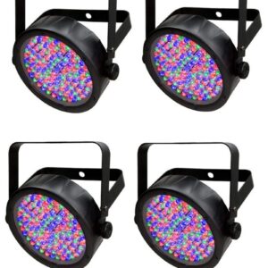 Chauvet 56 Light Emitting Diode Digital Multiplex Battery Powered Slim Par Can Stage Pro DJ Lighting Effects for Party Needs, Green and Red