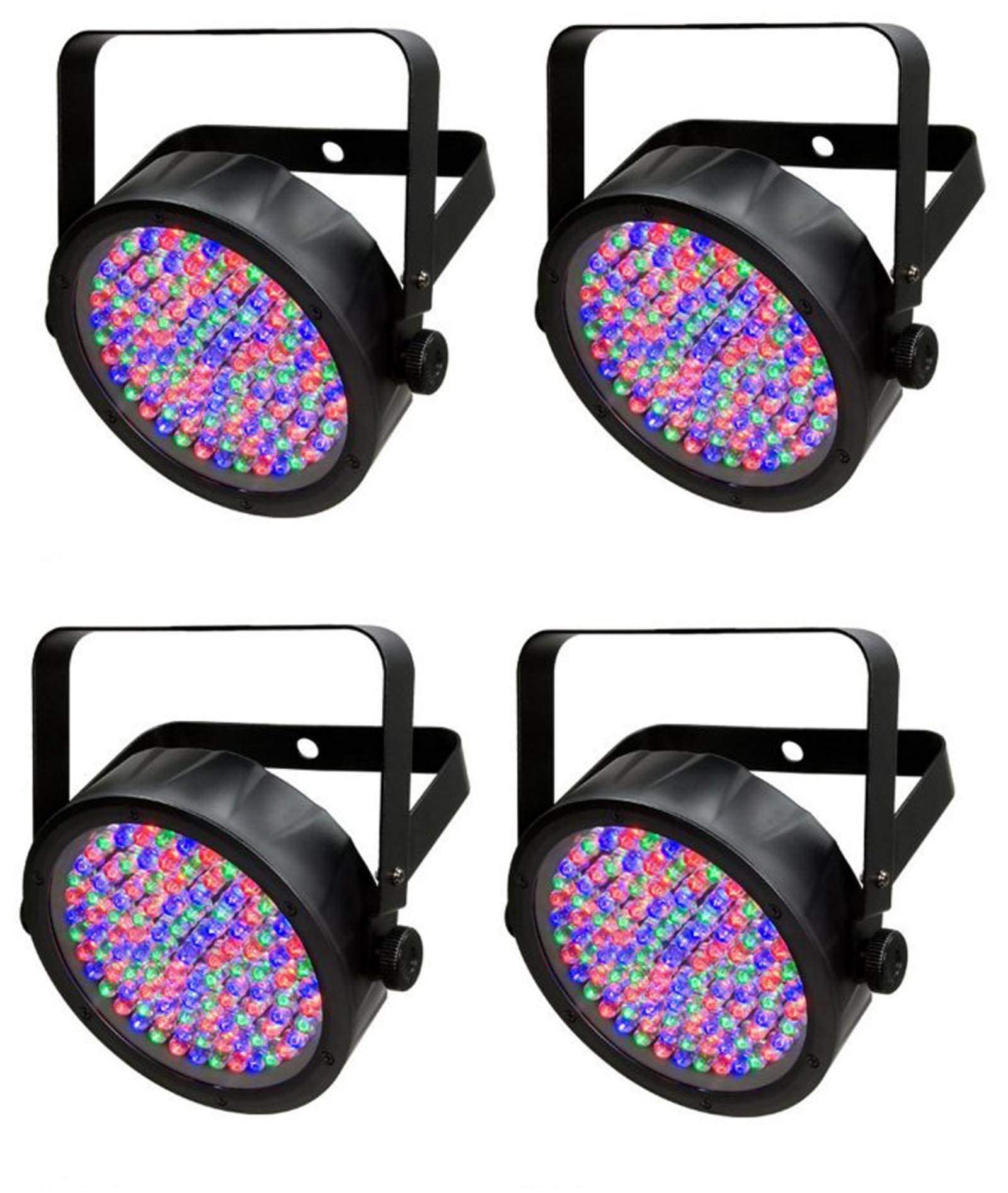 Chauvet 56 Light Emitting Diode Digital Multiplex Battery Powered Slim Par Can Stage Pro DJ Lighting Effects for Party Needs, Green and Red