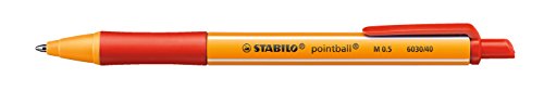 STABILO Ballpoint Pen pointball - Pack of 3 - Blue, Black, Red