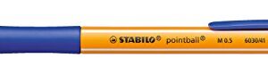 STABILO Ballpoint Pen pointball - Pack of 3 - Blue, Black, Red