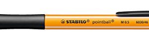 STABILO Ballpoint Pen pointball - Pack of 3 - Blue, Black, Red