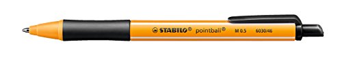 STABILO Ballpoint Pen pointball - Pack of 3 - Blue, Black, Red