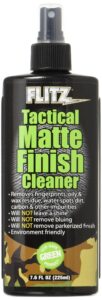 flitz tactical matte finish cleaner, 7.6 oz, black