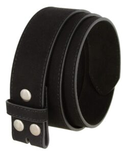 casual suede leather belt strap for women 1 1/2" wide (black, 34)