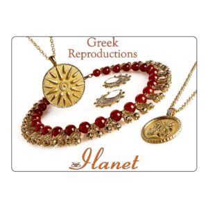 MADE IN USA - The Greek Macedonian Star 2-sided Charm Bracelet, From ILANET Museum Store