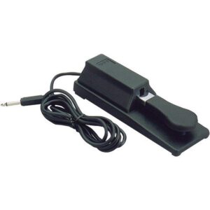 studiologic vfp 1/25 single piano-style sustain pedal with polarity switch for keyboards and midi controllers