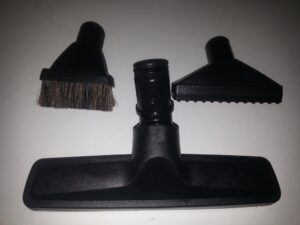 hoover canister 3 piece attachment kit w/ knob style, includes 1 hoover floor brush, 1 hoover upholstery tool, 1 hoover dusting brush