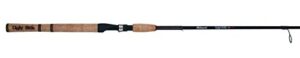 ugly stik 7’ elite spinning rod, two piece spinning rod, 6-14lb line rating, medium rod power, fast action, 1/4-5/8 oz. lure rating