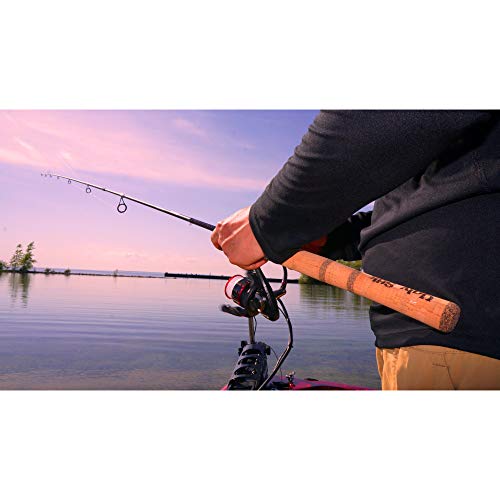 Ugly Stik 7’ Elite Spinning Rod, Two Piece Spinning Rod, 6-14lb Line Rating, Medium Rod Power, Fast Action, 1/4-5/8 oz. Lure Rating