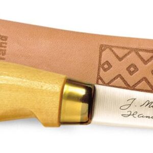 Fish 'N Fillet Knife - 7" Blade Length with Single Stage sharpener and Tooled Leather Sheath