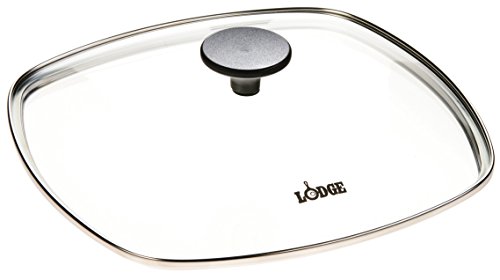 Lodge Square Glass Cover Lid, 10.5-Inch, Clear