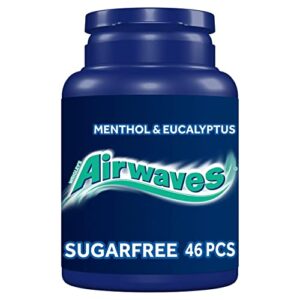 wrigley's airwaves menthol and eucalyptus bottle, 64 g