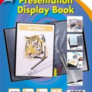 Tiger 40 A2 Pocket Presentation Display Book - Black