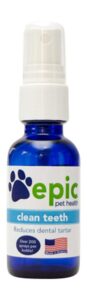 clean teeth - natural, electrolyte, odorless pet supplement that reduces tartar, bad breath and promotes healthy teeth, made in usa (spray, 2 ounce)