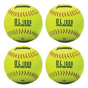 franklin sports official size softballs - 12" fastpitch practice great for + training weight 4 pack