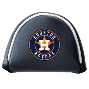 team golf mlb houston astros putter cover - mallet (color) - printed team golf mlb putter cover - mallet printed, fits most mallet putters, easily slips on and secures with velcro closure