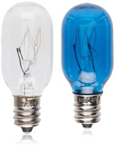 conair incandescent mirror replacement bulbs, 20w, 1 clear & 1 blue