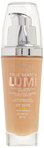 L'Oreal Paris True Match Lumi Healthy Luminous Makeup, W4 Natural Beige, 1 fl; oz.