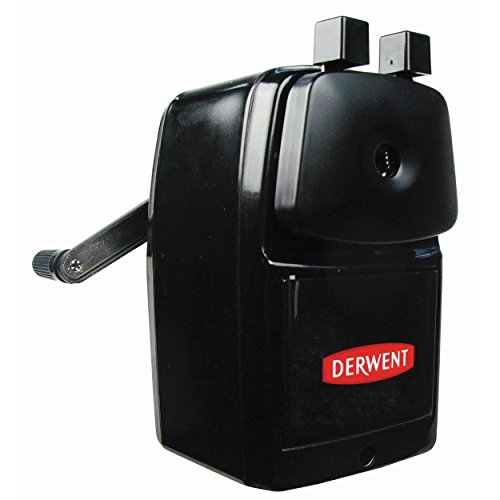 Derwent Super Point Manual Helical Pencil Sharpener (2302001) , Black , 1 Count (Pack of 1)