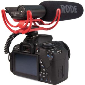 Rode VideoMic Camera-Mount Shotgun Microphone with Rycote Lyre Shock Mounting, Black