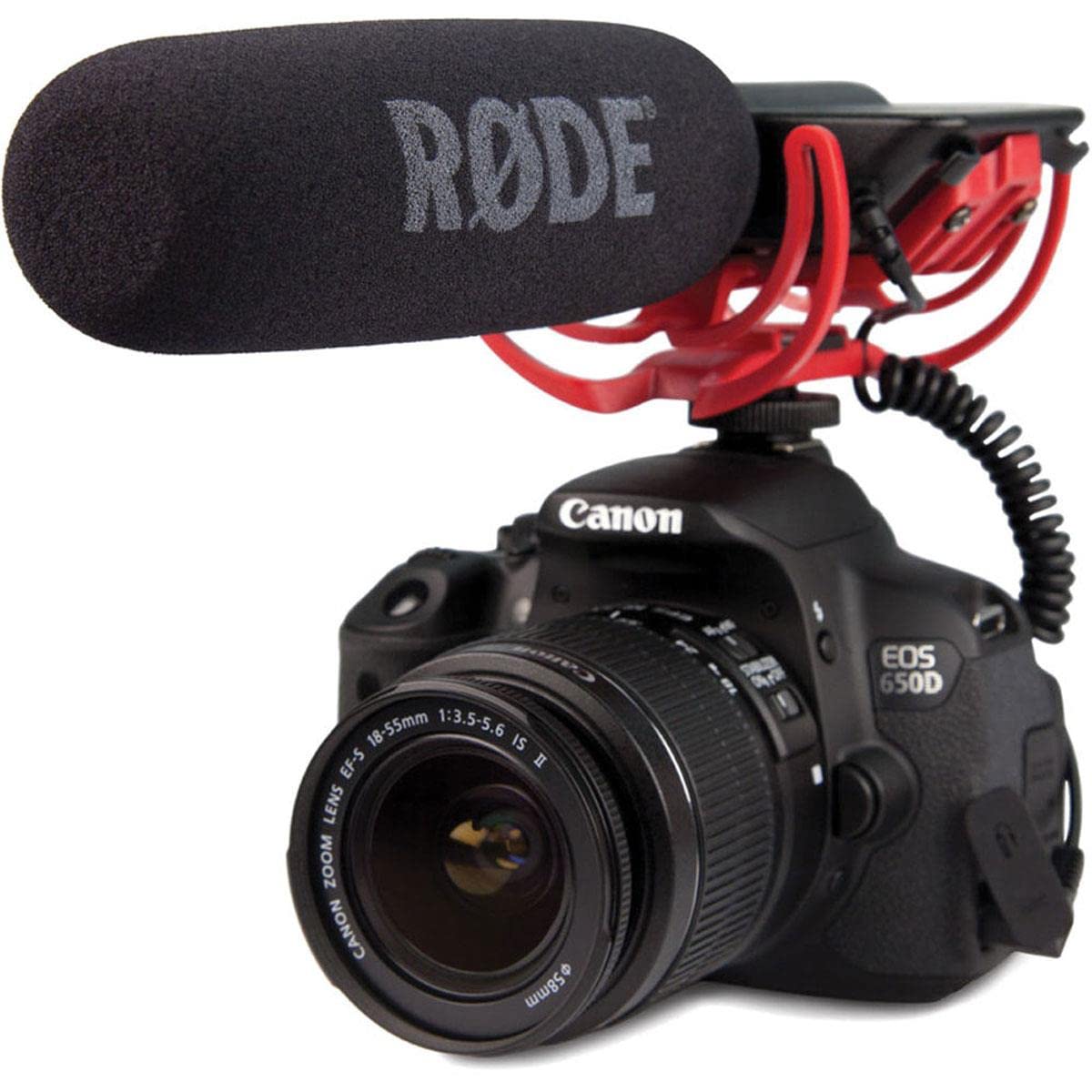 Rode VideoMic Camera-Mount Shotgun Microphone with Rycote Lyre Shock Mounting, Black