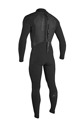 O'Neill Wetsuits Men's Epic 3/2mm Back Zip Full Wetsuit, Black/Black/Black, Large