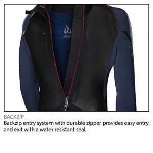 O'Neill Women's Epic 4/3mm Back Zip Full Wetsuit, Black/Black/Black, 10