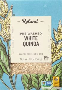 roland foods white quinoa, pre-washed, specialty imported food, 12-ounce